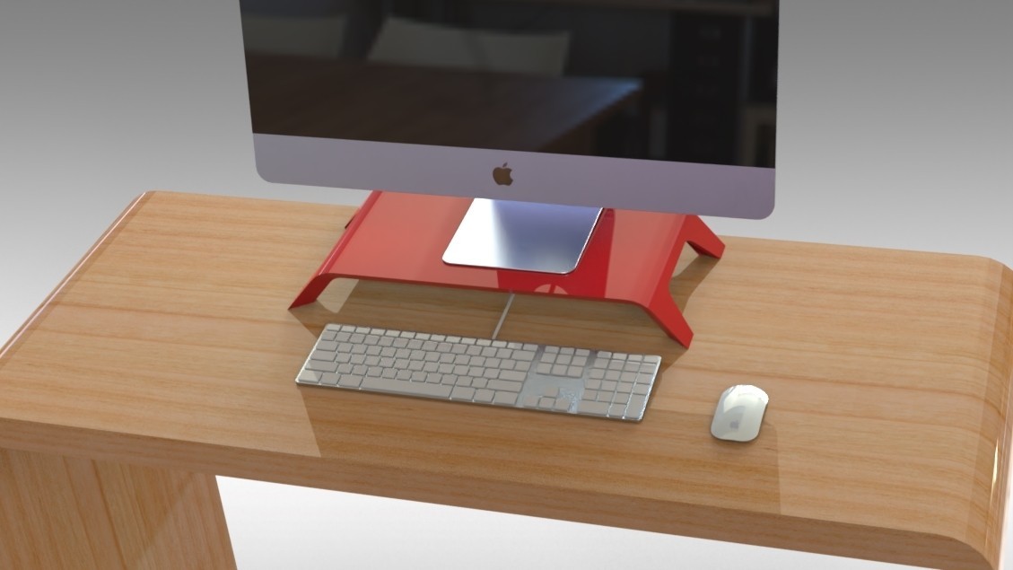 🆕 Monitor Stand LARGE - NEW SIMPLE 2 PIECE DESIGN・ STL File for ・Cults