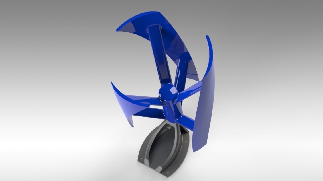 🌬️ Mini Vertical Axis Wind Turbine・ STL File for ・Cults