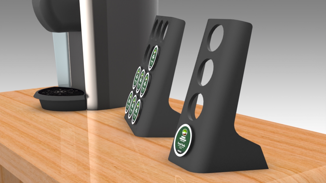 ☕ Keurig K-Cup Modern Stand Large, Medium and Mini - Coffee・ STL File ...