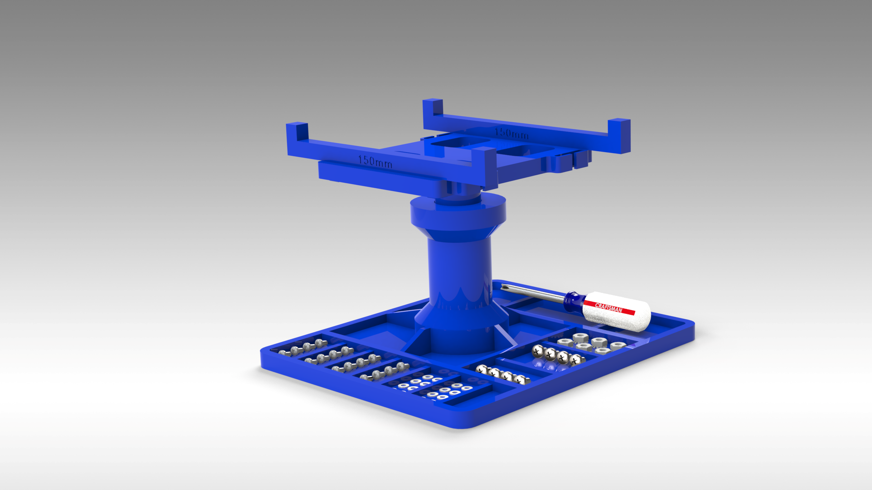 🚗 RC Car Stand with Hardware Organizer - HEAVY Duty・ STL File for 3D ...