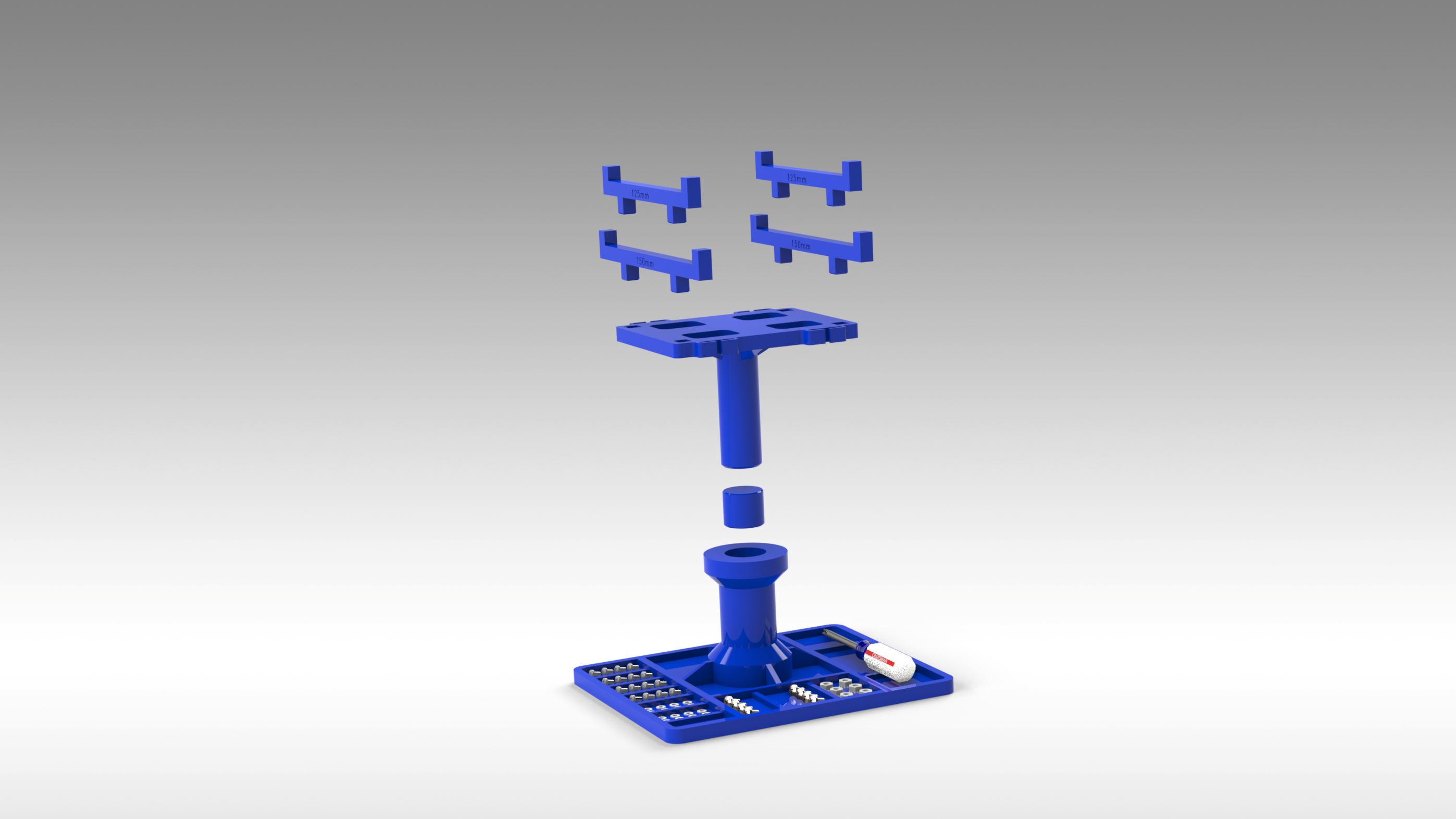 🚗 RC Car Stand with Hardware Organizer - HEAVY Duty・ STL File for 3D ...