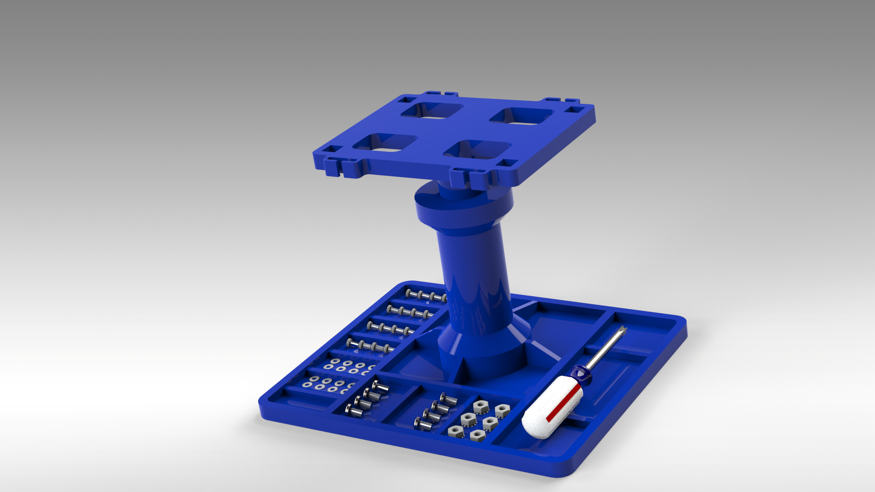 🚗 RC Car Stand with Hardware Organizer - HEAVY Duty・ STL File for 3D ...