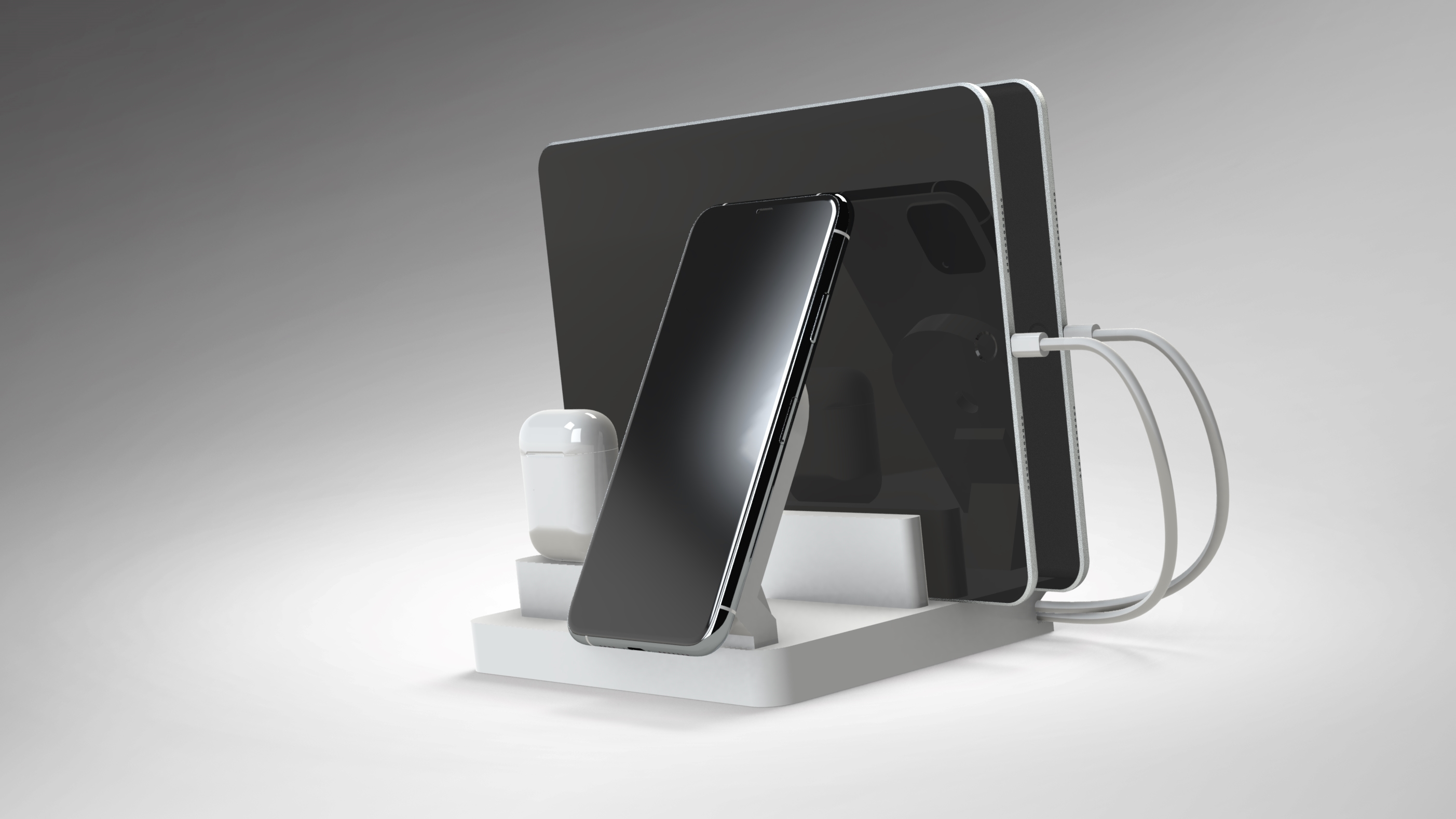 STL file iPhone MagSafe Wireless Charging Station 📱 ・Template to ...