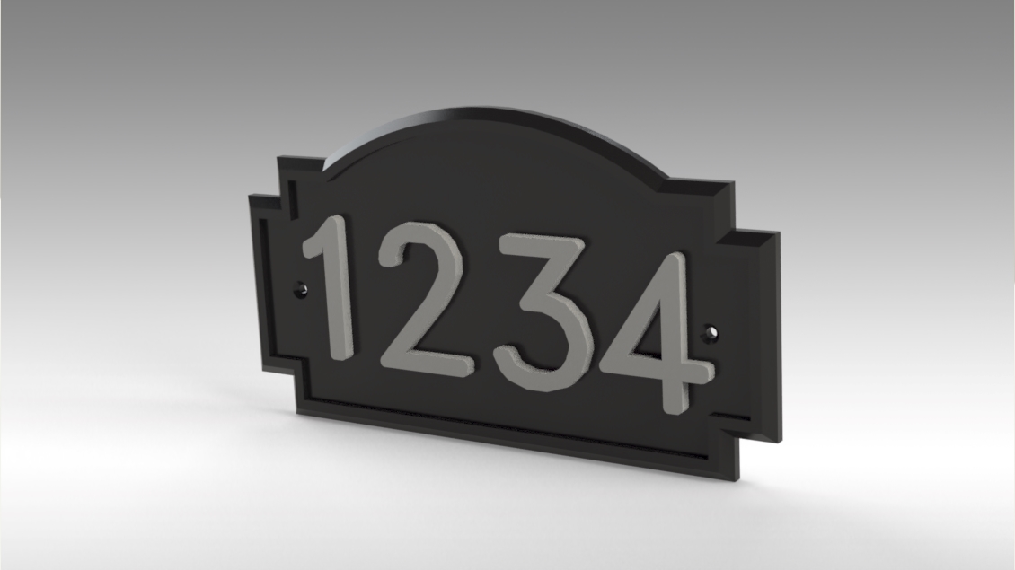 🔢 Address Wall Plate with Custom Numbers・ STL File for ・Cults