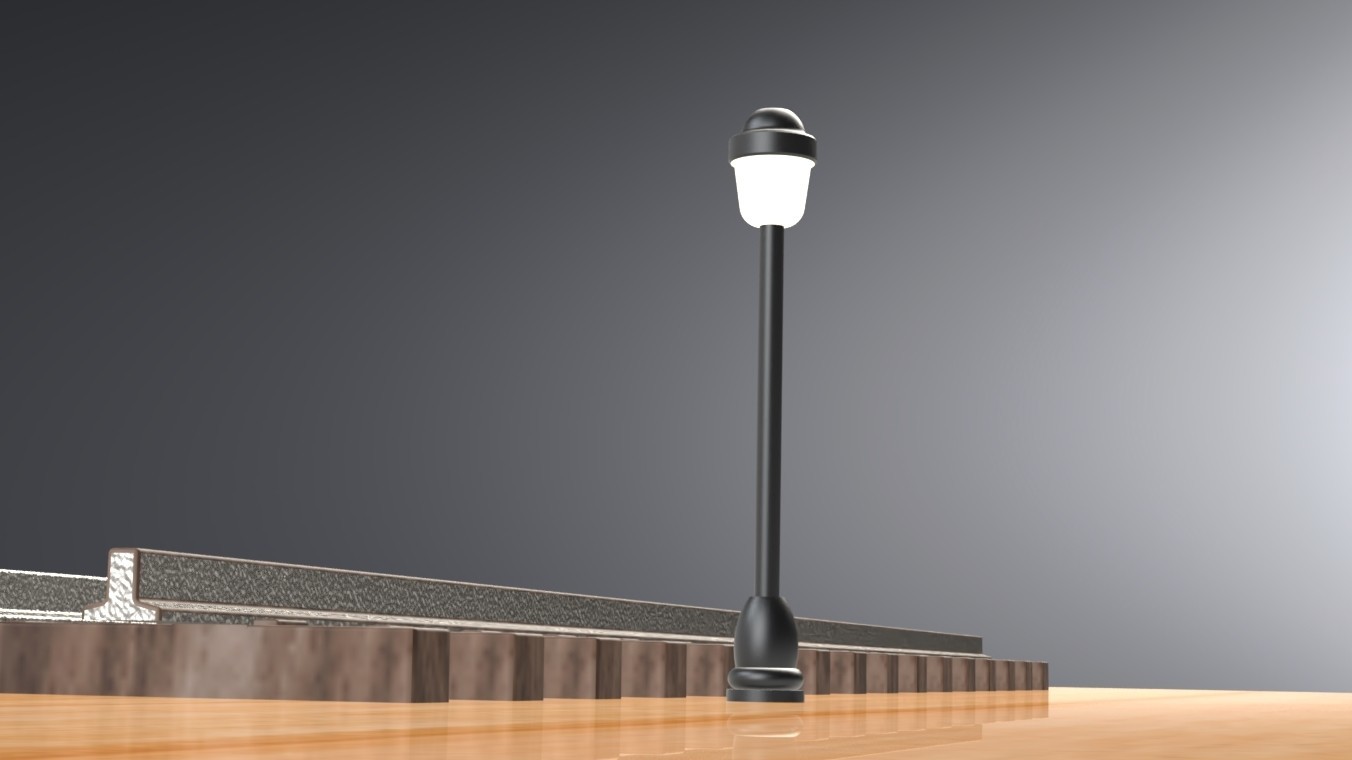 STL file Street Light Prop for Model Train Hobby 🚆 ・3D printing design ...
