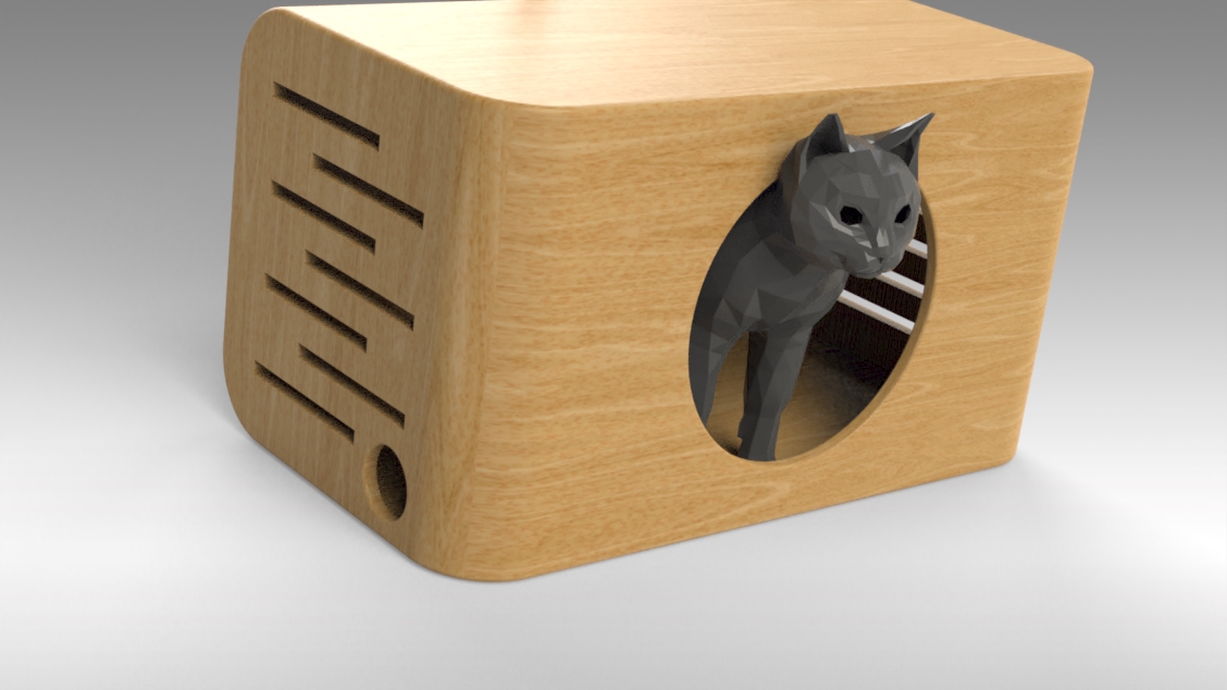 🐱 Cat House Modern - FULL SIZE・ STL File for ・Cults