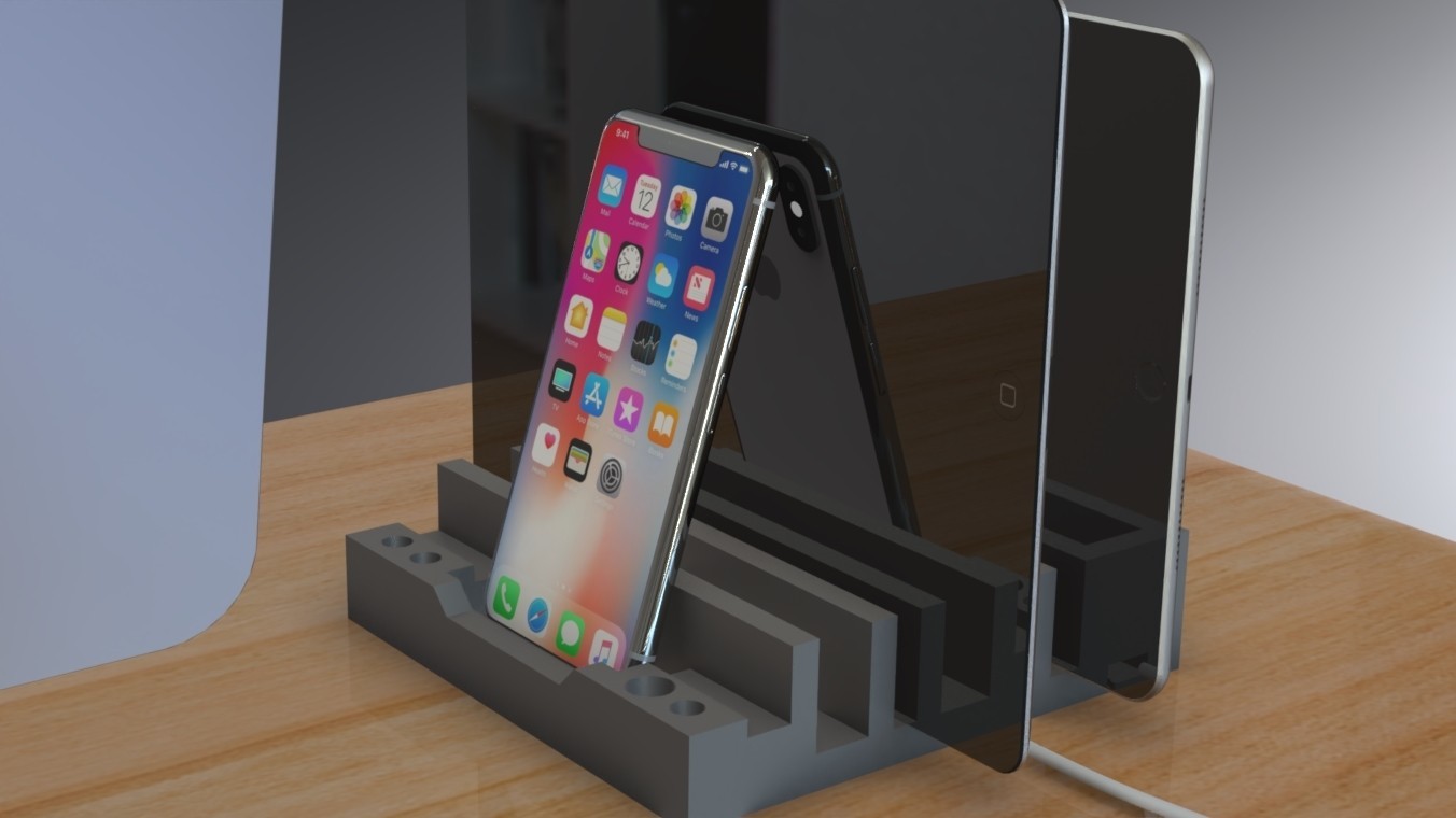 🚉 Multi Device Charging Station and Organizer - Contemporary Design ...