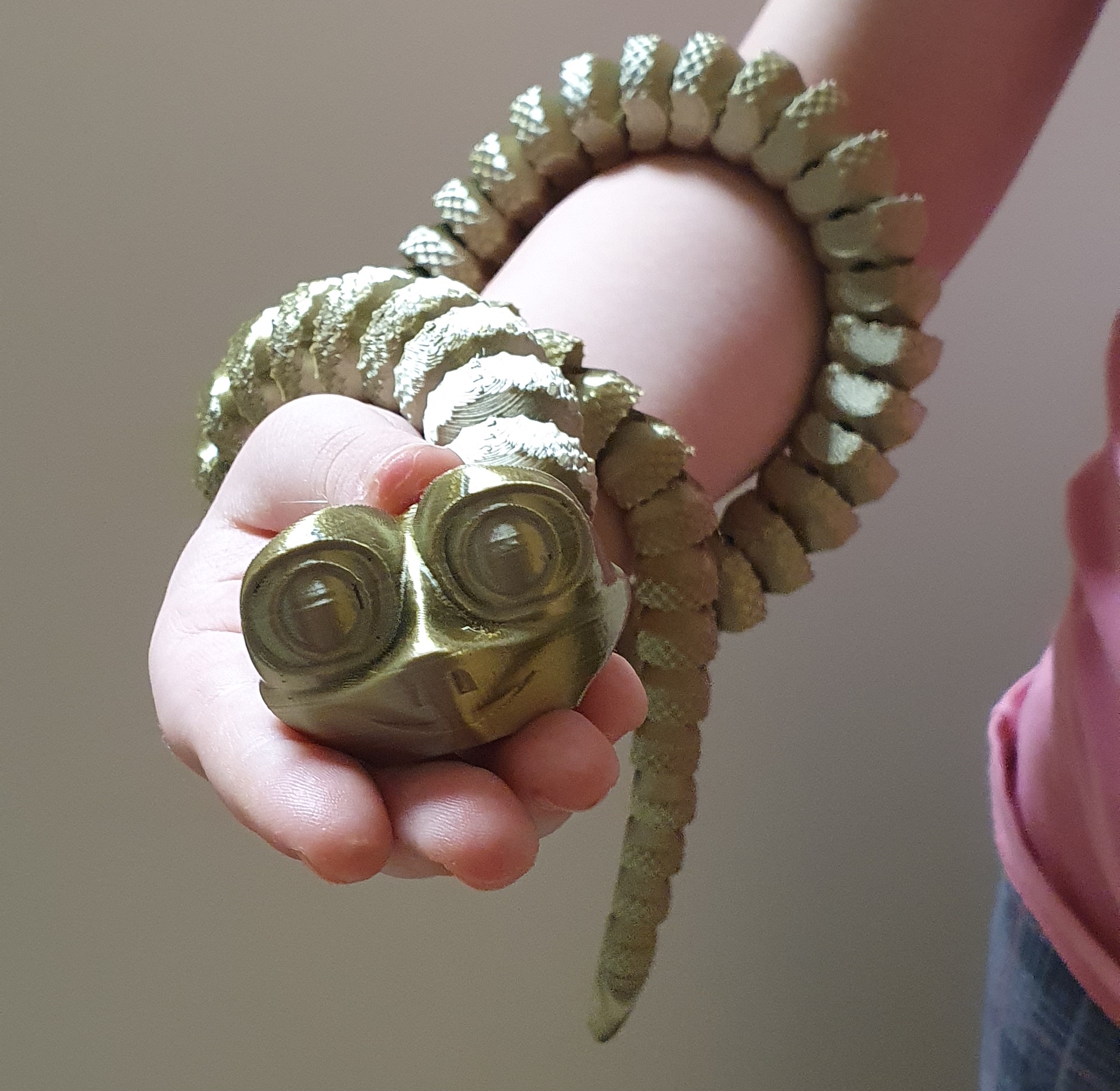 STL file Ultra Cute Snake articulated - 75cm - flexible Print-in-Place ...