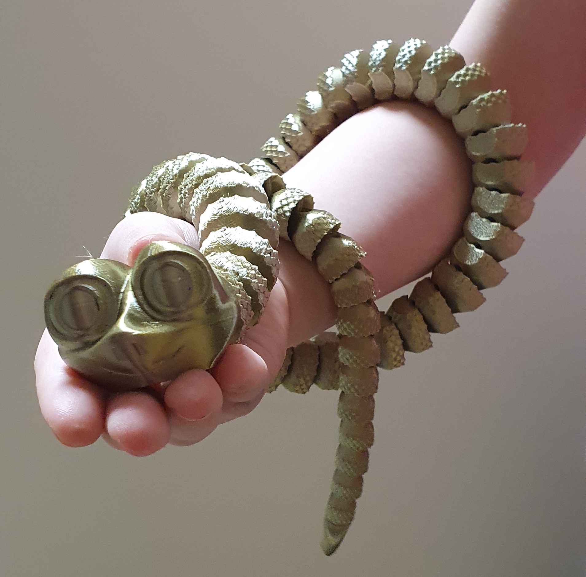 STL file Ultra Cute Snake articulated - 75cm - flexible Print-in-Place ...