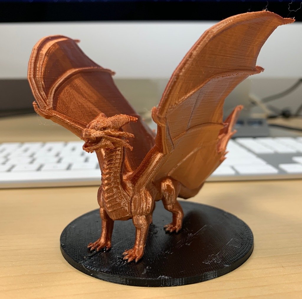 3D printing Copper Dragon・Cults