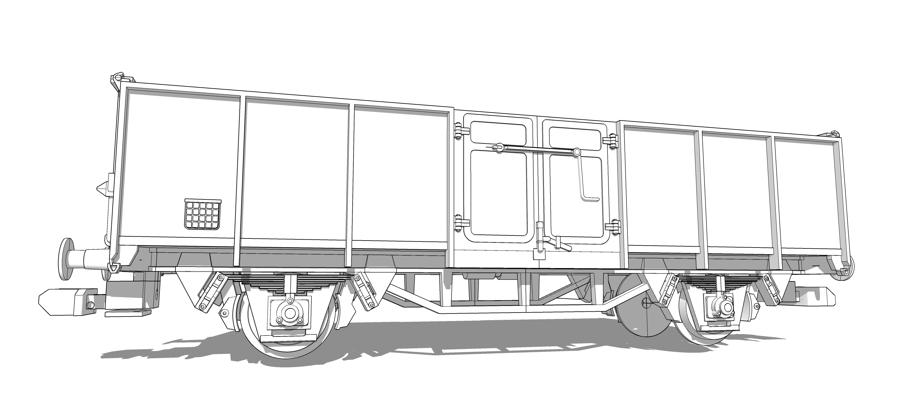 STL file Dumper wagon SNCB 1/32 (origin MARKLIN scale 1) 🚆 ・3D print ...
