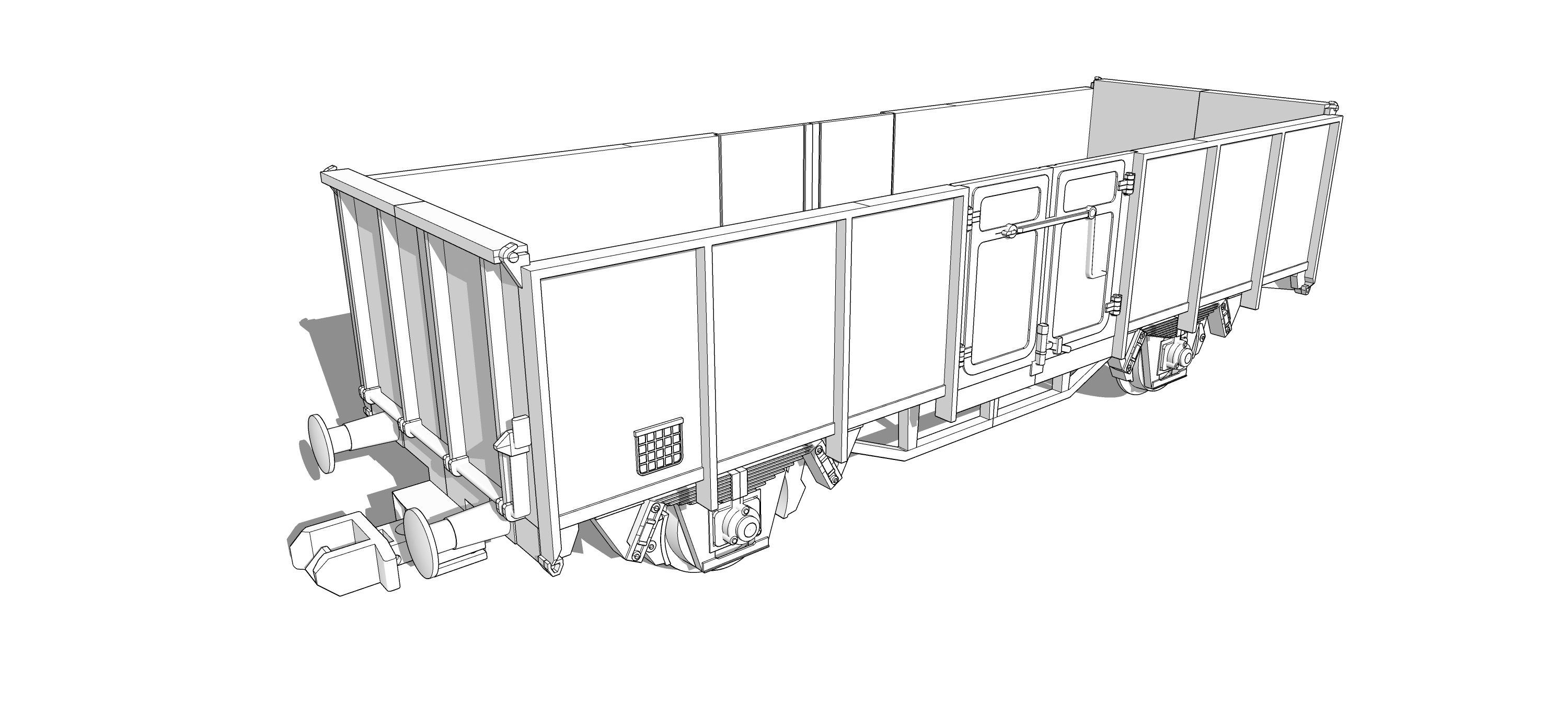 STL file Dumper wagon SNCB 1/32 (origin MARKLIN scale 1) 🚆 ・3D print ...