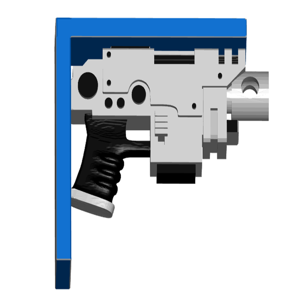 ⚔ Warhammer Bolt Pistol Shelf Bracket (Screw or Tape Mount)・Free STL ...
