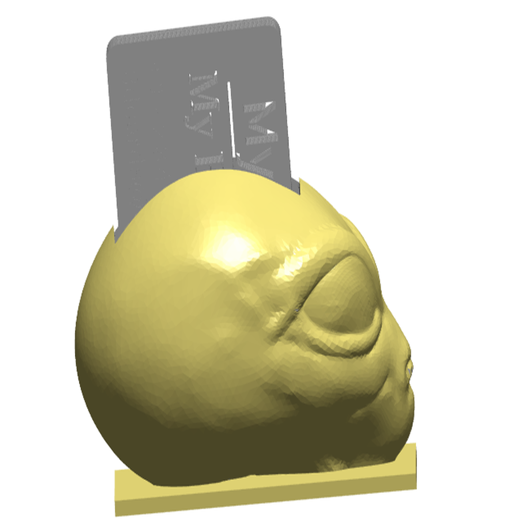 Free STL file Area 51 Alien Business Card Holder 👽 ・3D print design to ...