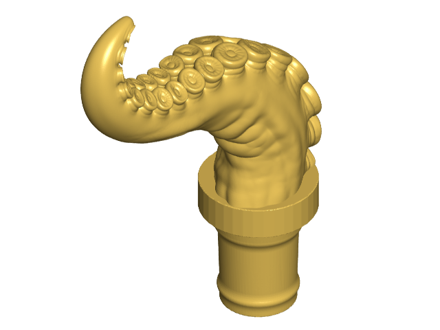 🐙 Tentacle Topper ($7 Cane/Walking Hiking Sticks)・Free STL File for ・Cults