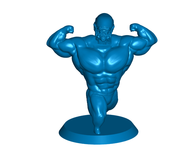 👽 Ultra Swole Alien Xenomorph Bodybuilder・Free STL File for ・Cults