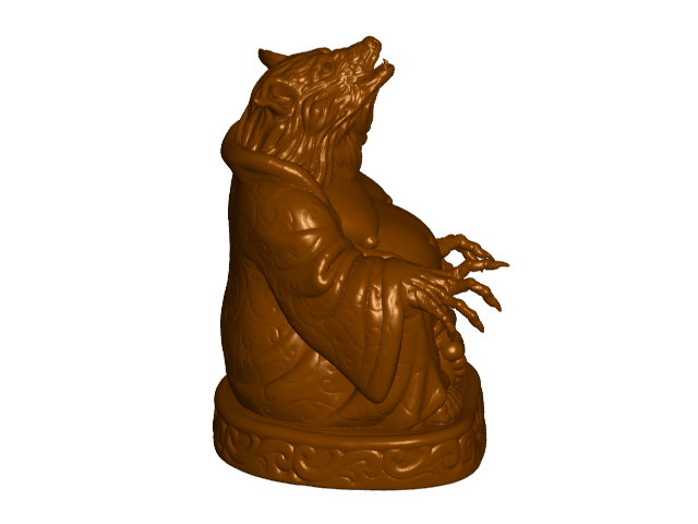 🐺 Howling Werewolf Buddha w/ Larger Head includes split version・Free ...