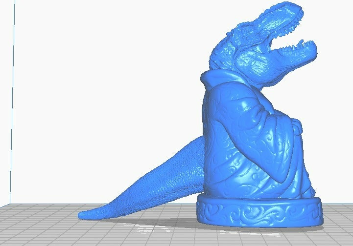 Free STL file Realistic T. Rex Buddha w/ Tail (Dino Collection) 🦖 ・3D ...