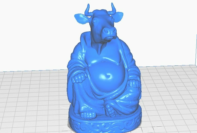 🐄 Cow Buddha (Animal Collection)・Free STL File for ・Cults