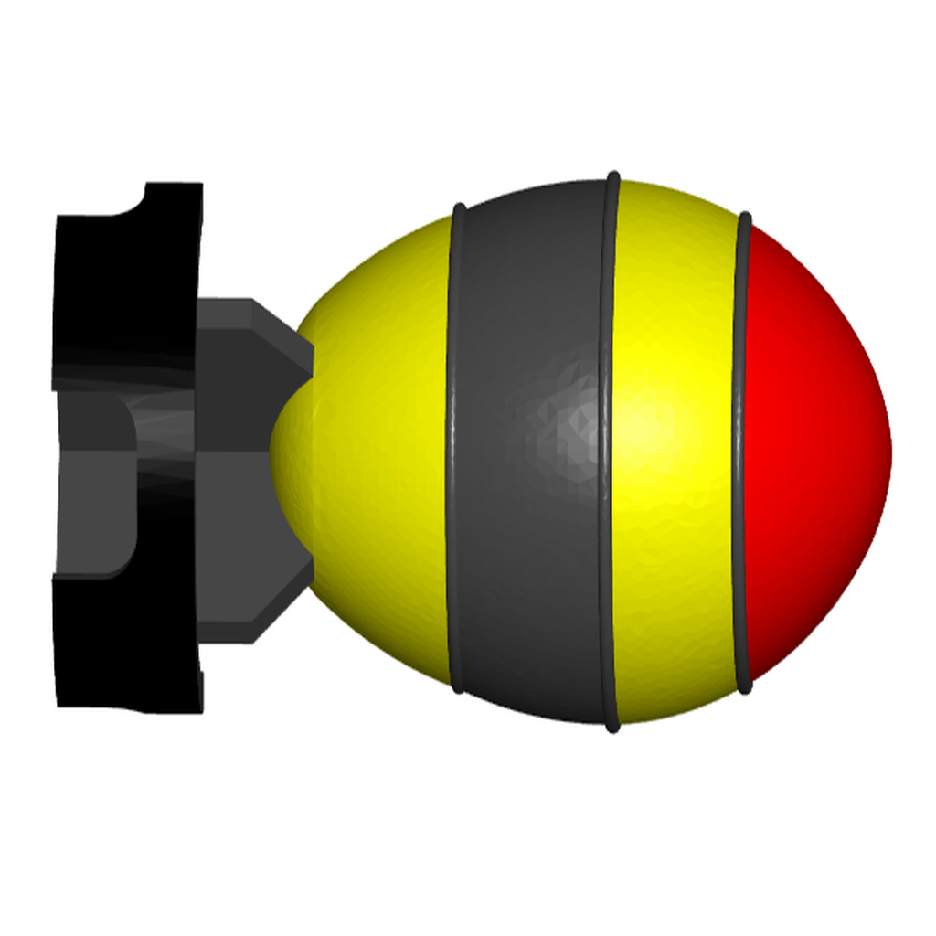 Free STL file Fallout Bomb Refrigerator / Whiteboard Magnets 💣・3D ...