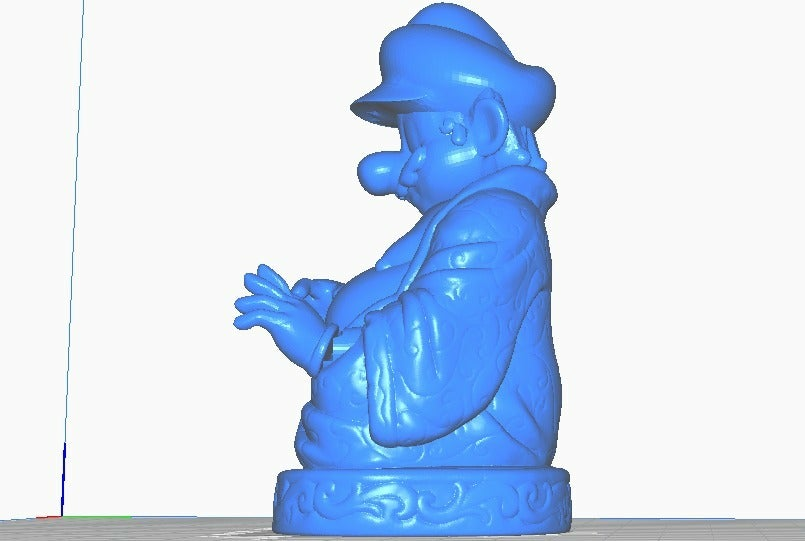 Free STL file Super Mario Buddha w/hands (Retro Collection) 👤 ・3D ...