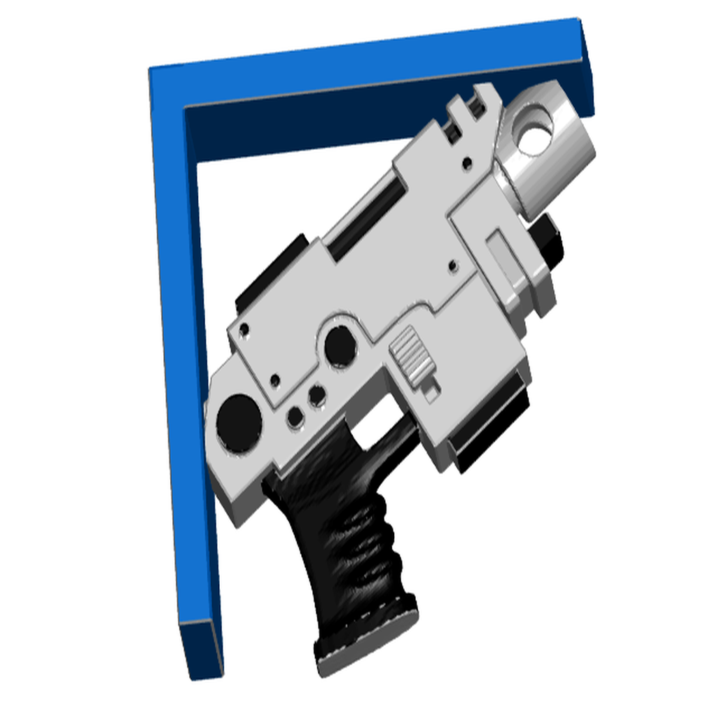 ⚔ Warhammer Bolt Pistol Shelf Bracket (Screw or Tape Mount)・Free STL ...