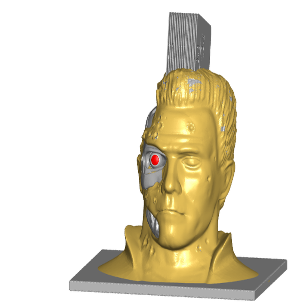 🏢 T800 Damaged Terminator Business Card Holder・Free STL File for ・Cults