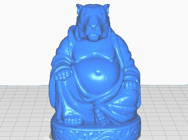 🐅 Tiger Buddha (Animal Collection)・Free STL File for ・Cults