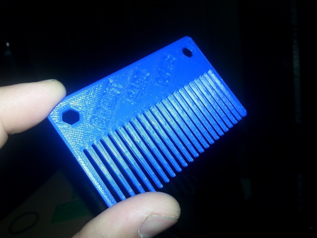 Free STL file Credit Card Comb 💳 ・3D printable object to download・Cults