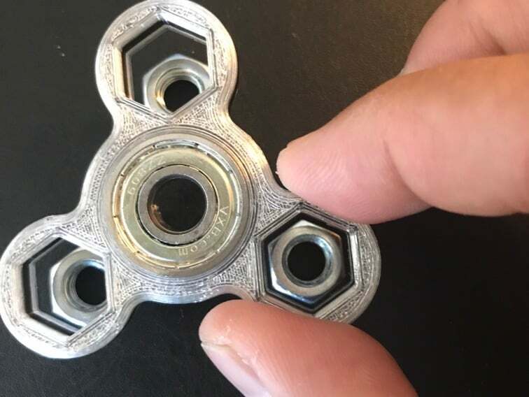 3D printing Small M8 Hex Nut Fidget Spinner・Cults