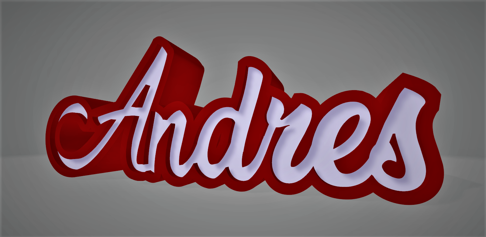 Archivo OBJ Lettering Nombre Andres 🎨 (3MF)・Plan imprimible en 3D para ...
