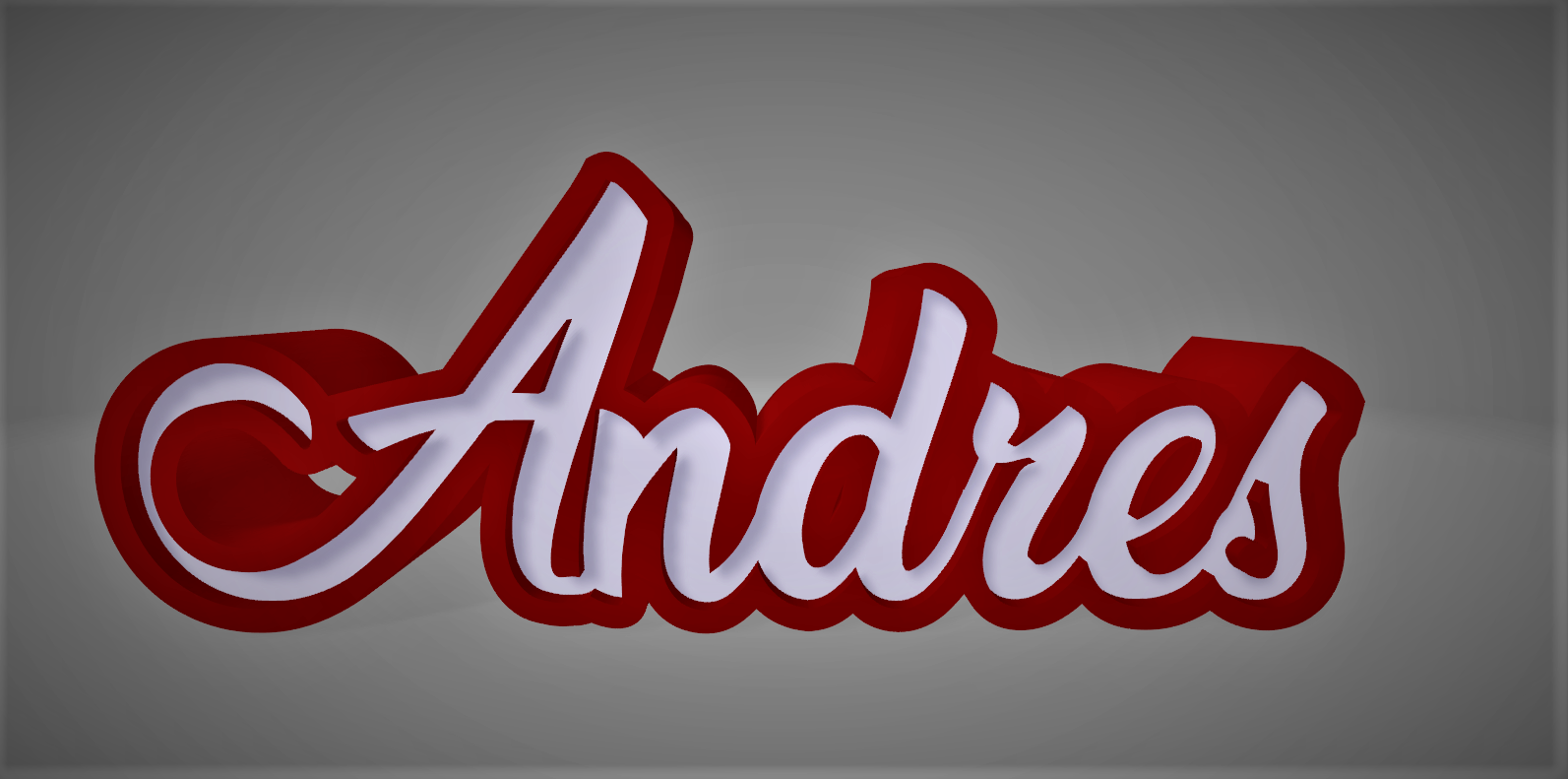 Archivo OBJ Lettering Nombre Andres 🎨 (3MF)・Plan imprimible en 3D para ...