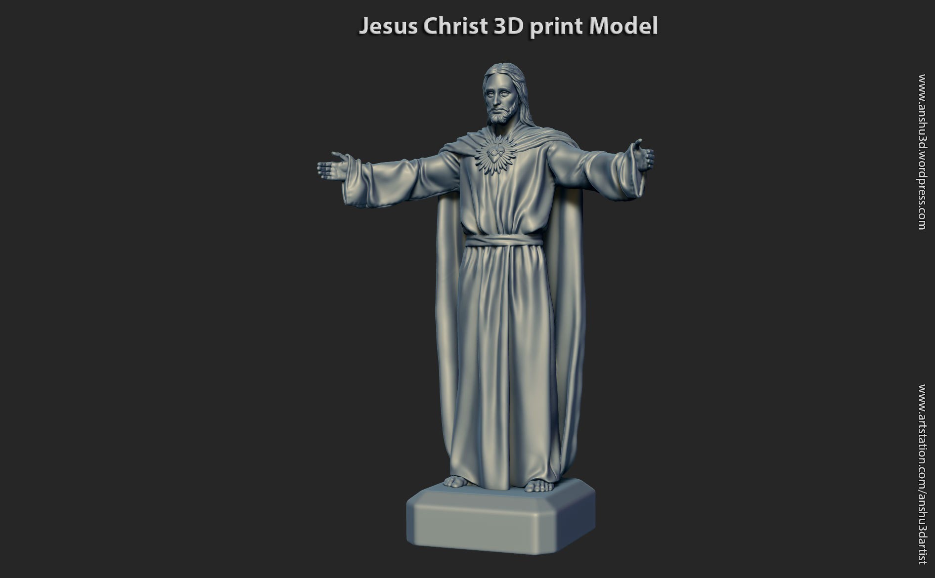 arquivo 3D Jesus Christ vol3 statue ️ ・ideia de impressão 3D para ...