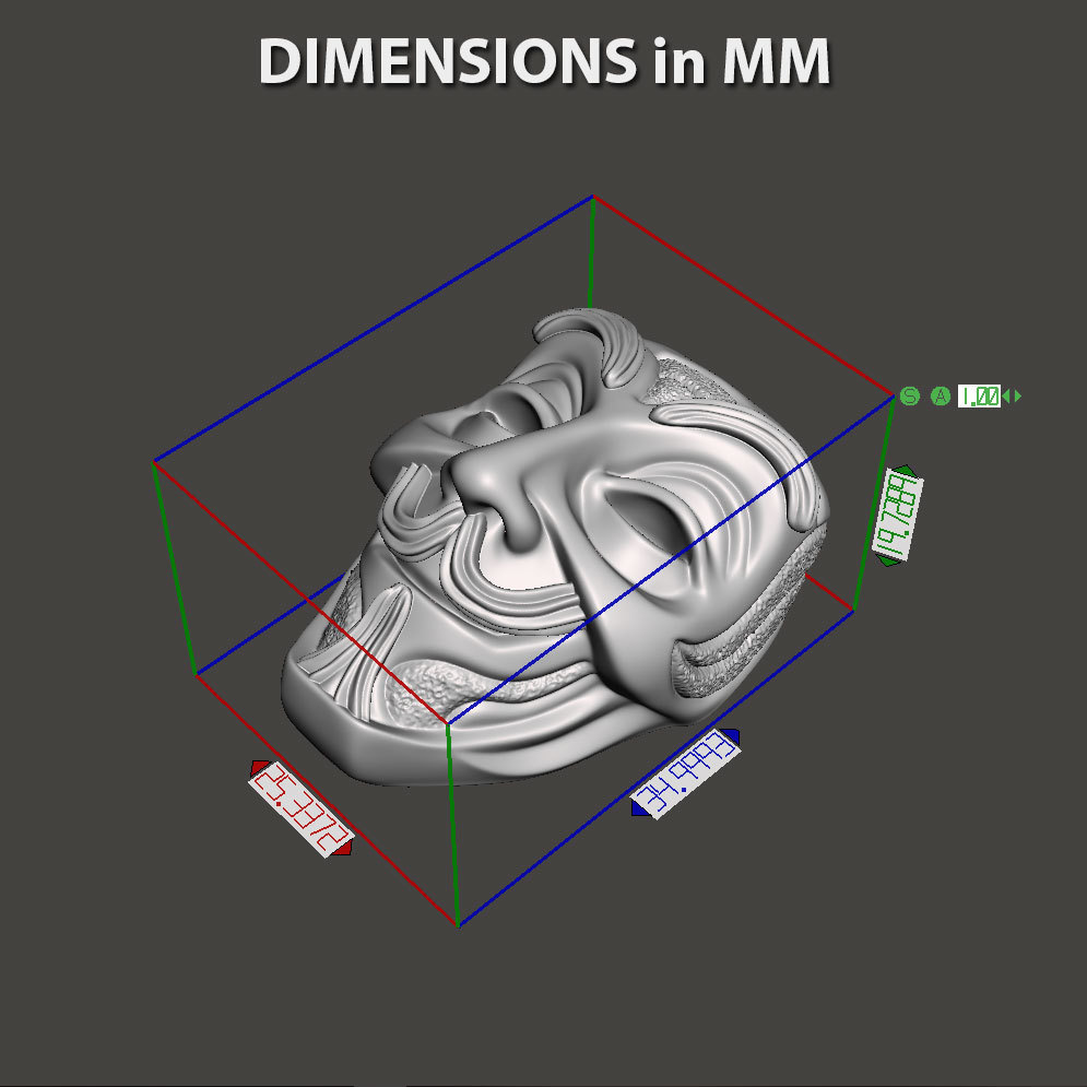 3D file Face mask vol1 Pendant 🧔・3D printer model to download・Cults