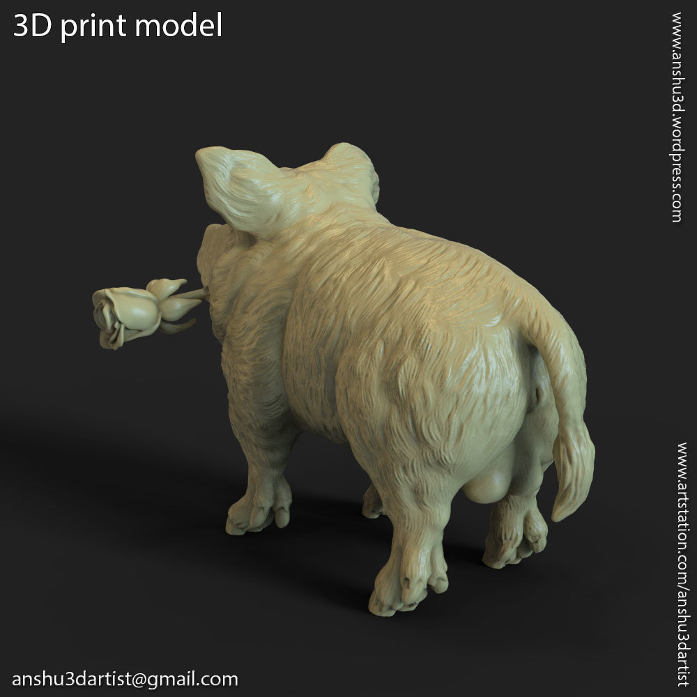 3D file Pig vol1 miniature figure 🐖 ・Template to download and 3D print ...