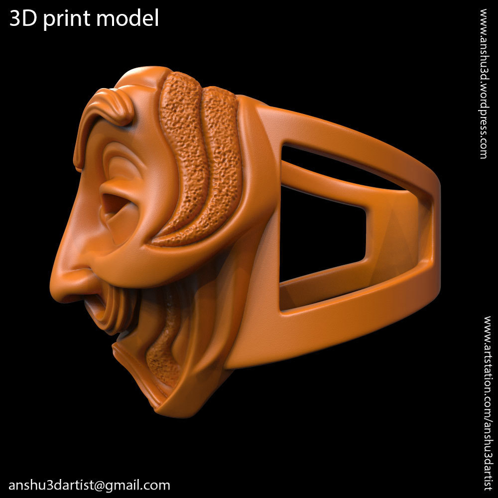 3D file face mask vol1 ring 💍 ・Design to download and 3D print・Cults