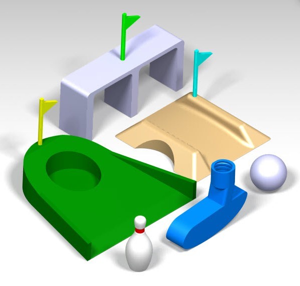 Free STL file Mini golf for fun and take a break 🏌️ ・3D printer model ...