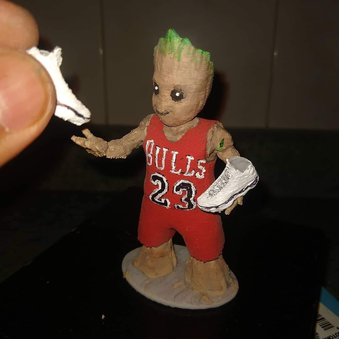 Impresión 3D baby groot basket ball • Hecho con una impresora 3D Ender ...