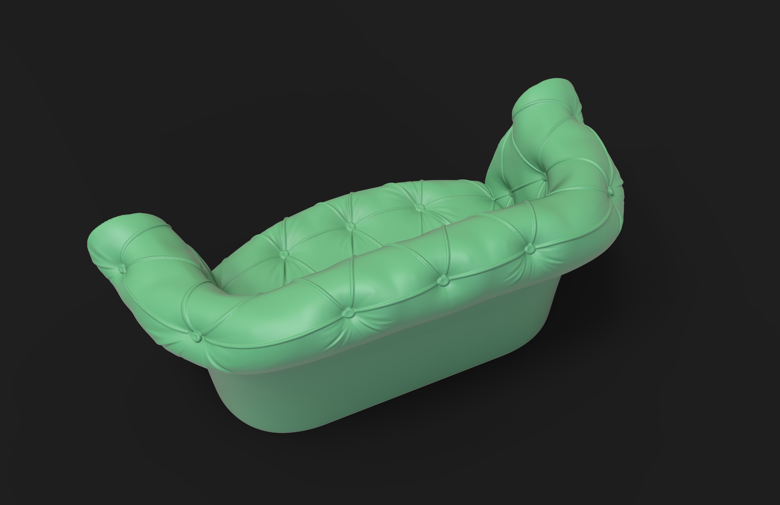 STL file Vintage sofa 🏢 (OBJ)・Model to download and 3D print・Cults