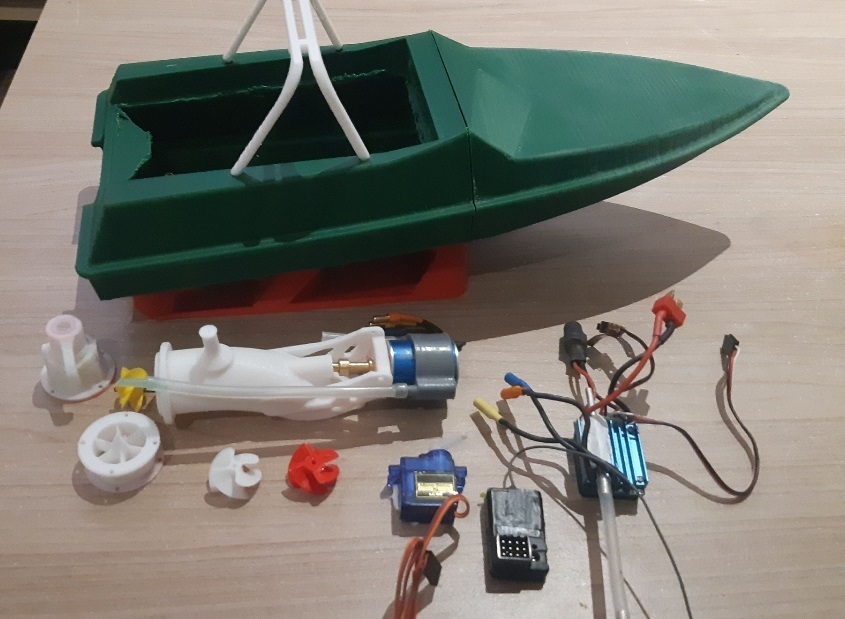 STL file micro hydro jet boat rc 🛥️ ・3D printable model to download・Cults