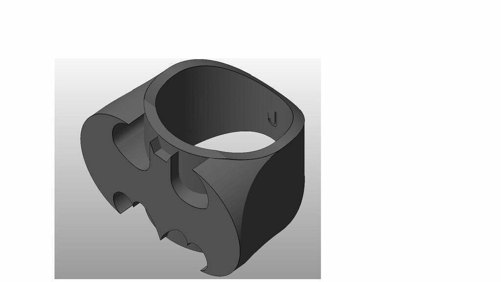 Free STL file Batman Chronicles Ring 💍 ・3D printing model to download・Cults