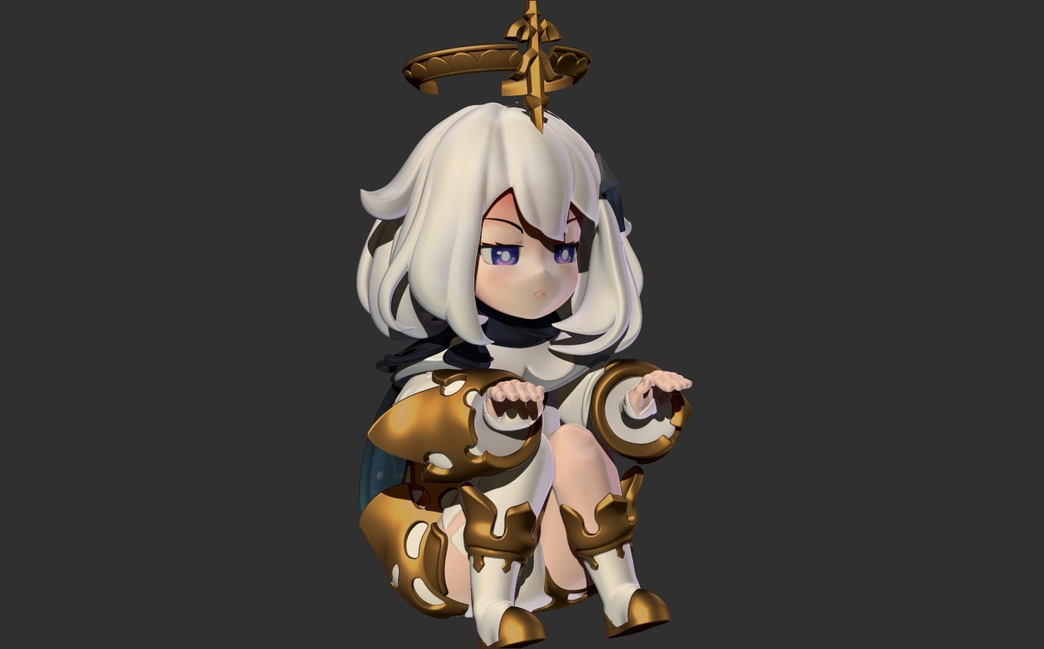 3D file Paimon in the pot - Genshin Impact Fanart 🪴・3D print design to ...