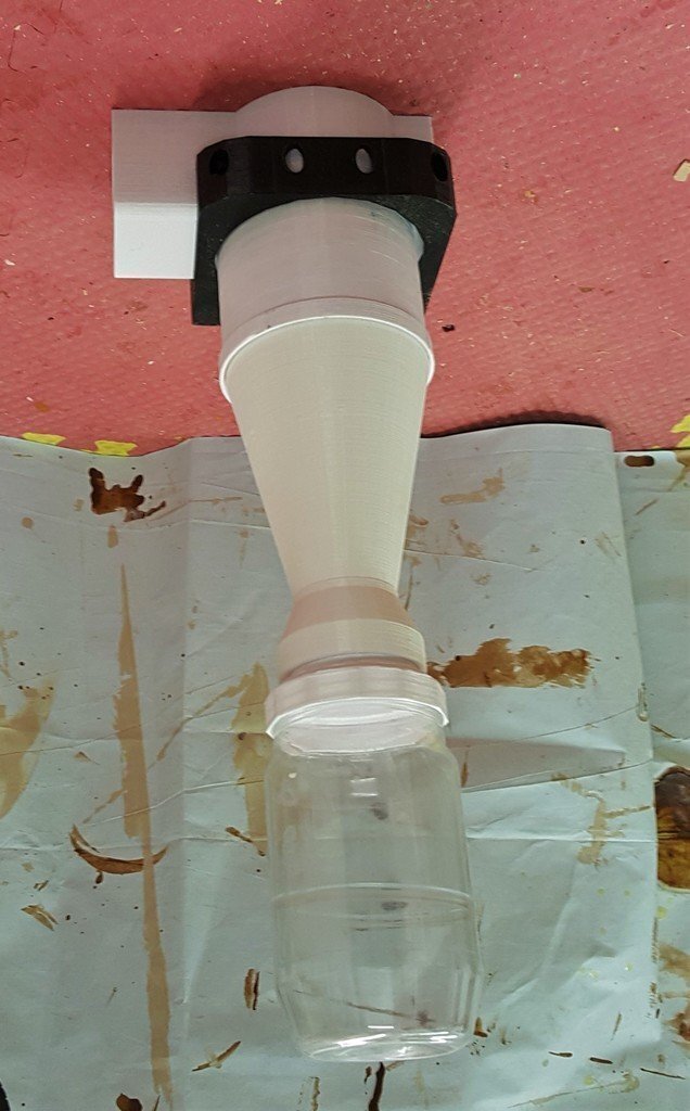 Free STL file Cyclone dust collector - low profile 🌀 ・3D printer design ...