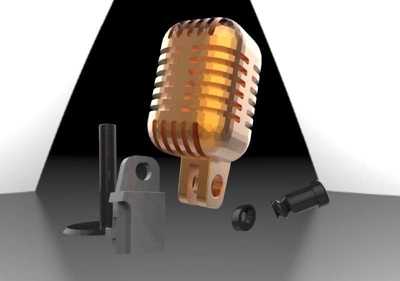 STL file antique microphone 🎤 ・3D print object to download・Cults