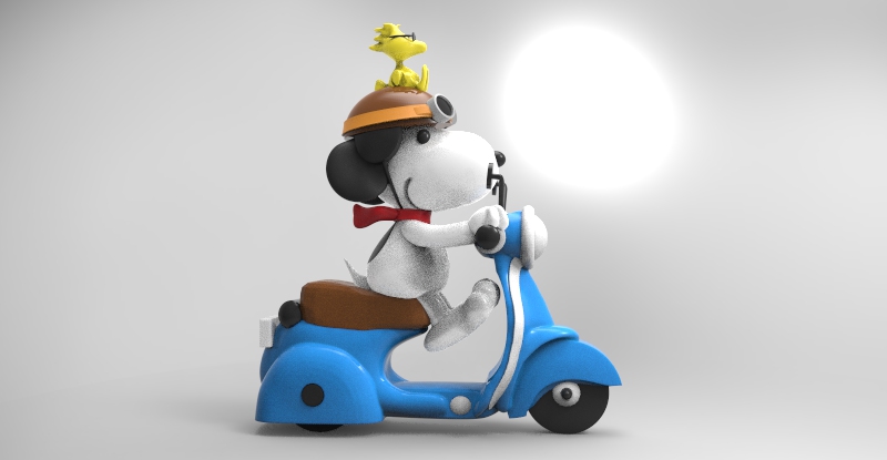 STL 文件 snoopy moto 🐦 ・可下载 3D 打印设计・Cults