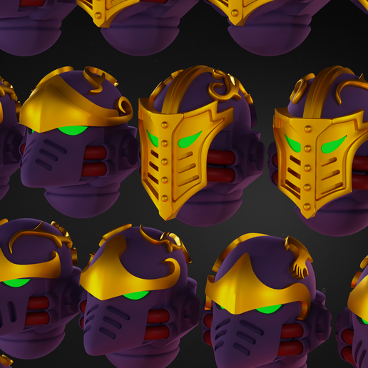 🆕 [982354] Sodomites In Ceramite Helmets for New Heresy・ 3D File for 3D ...