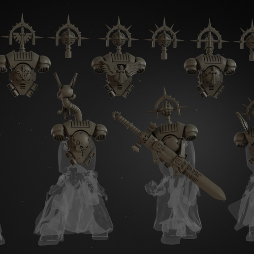 🎒 [583910] GLOOMY ANGELS Fancy BACKPACKS・ 3D File for 3D printing・Cults