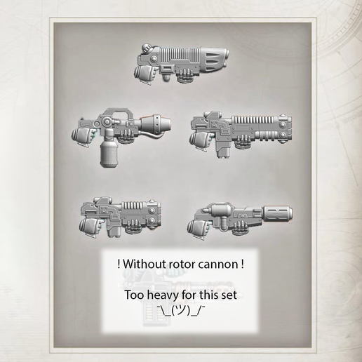 🔫 Special WEAPON SET FOR NEW HERESY BOYS・ 3D File for 3D printing・Cults