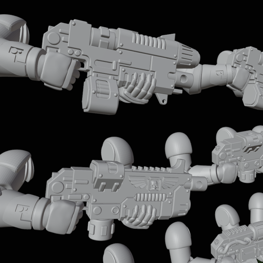 🆕 Combi-weapons for new Primary Rear Guard・ 3D File for 3D printing・Cults