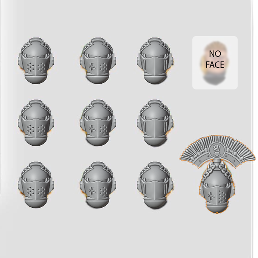 🤲 Imperator's clenched hands helmets for new heresy・Fichier 3D pour ...